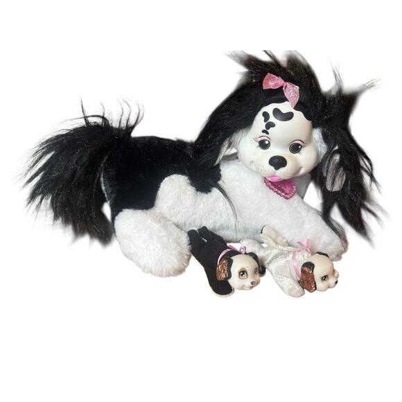 Hasbro | Toys | Hasbro Puppy Surprise Dog With 2 Puppies Black And ...
